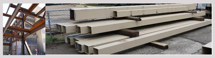 USED Paint Coated Steel Square Tubing Beams | repurposedMATERIALS