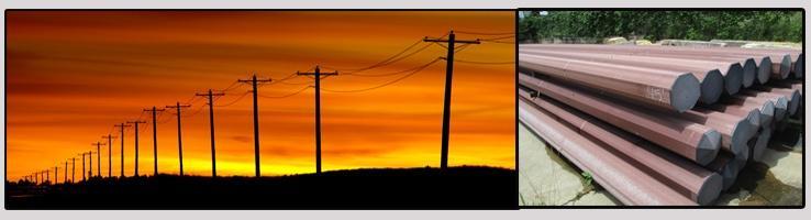 Fiberglass Powertrusion Power Poles | repurposedMATERIALS