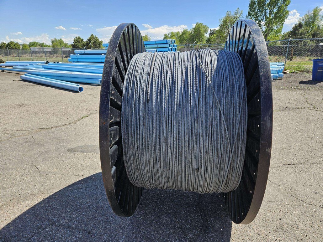 Steel Galvanized Cable & Spool | repurposedMATERIALS
