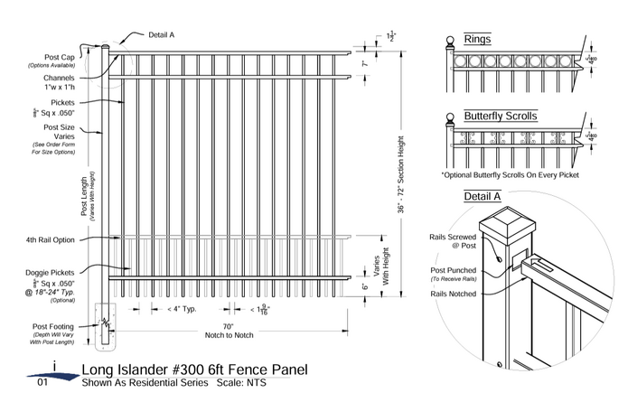 Aluminum Fence Panels - Long Islander | repurposedMATERIALS