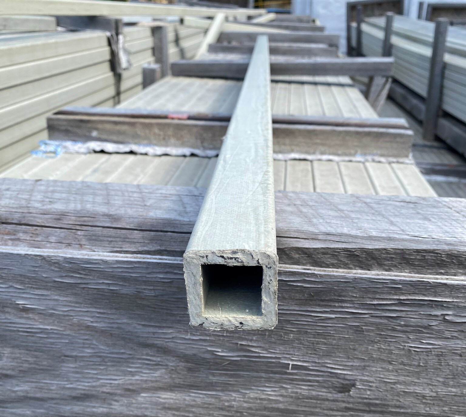 USED Fiberglass Square Tubing | repurposedMATERIALS