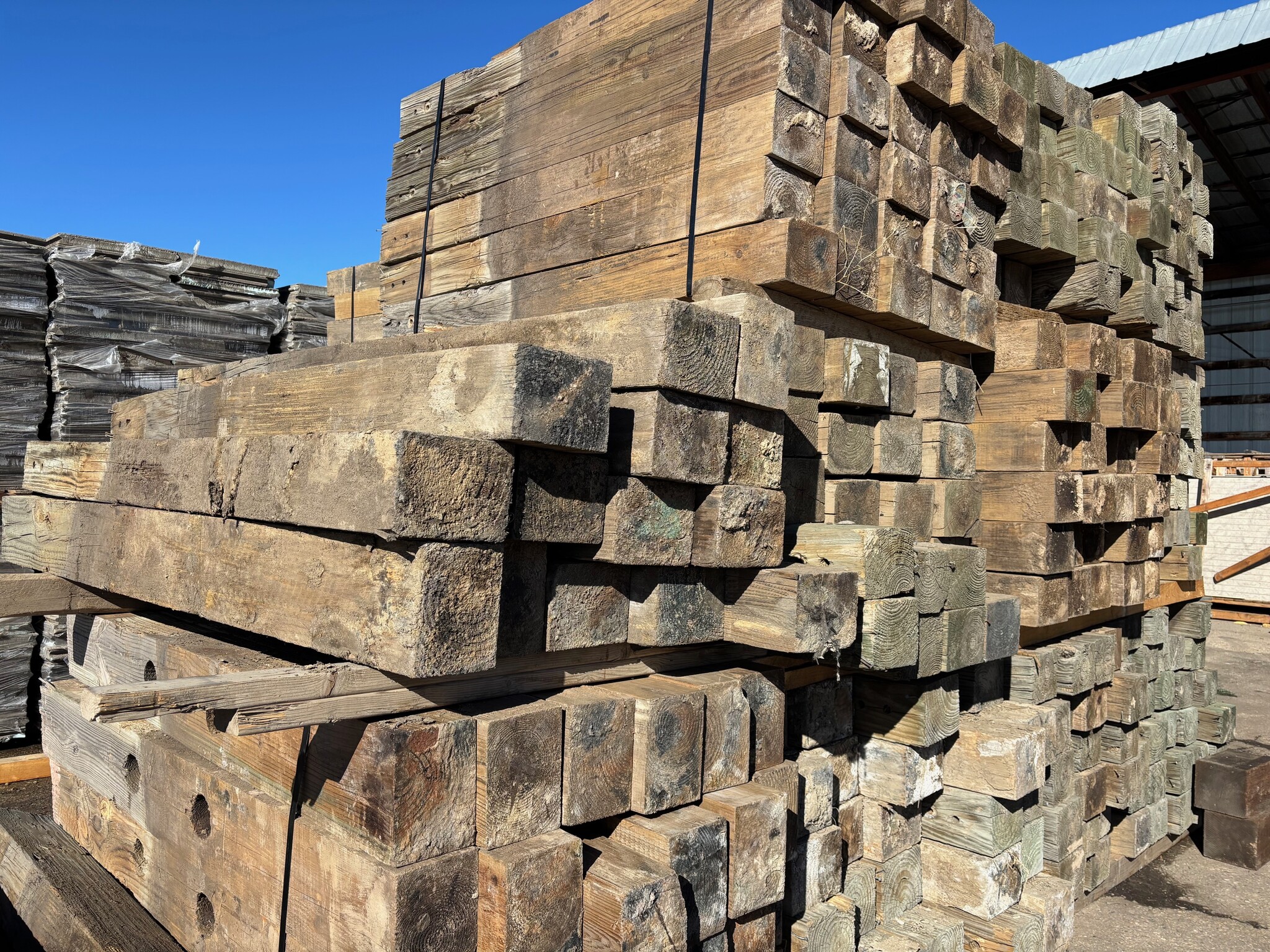 Treated Wood Guardrail Timbers | repurposedMATERIALS