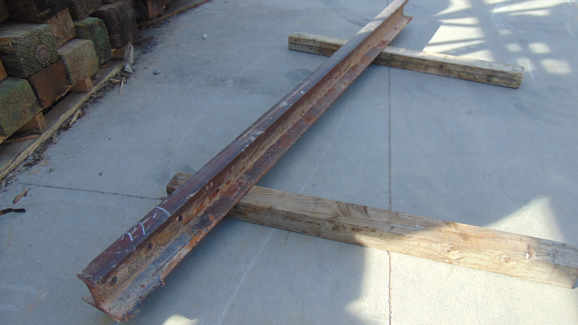 USED Steel Railroad Rail | repurposedMATERIALS