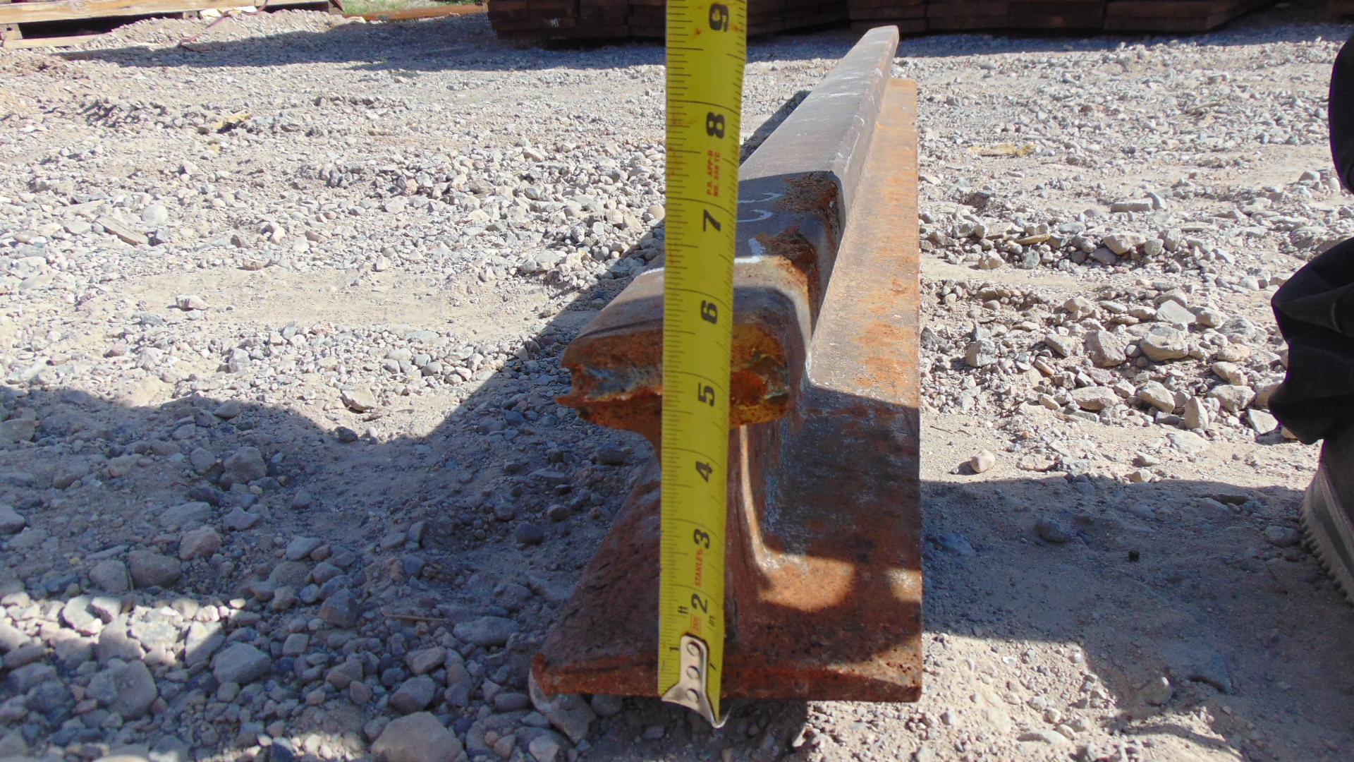 USED Steel Railroad Rail | repurposedMATERIALS