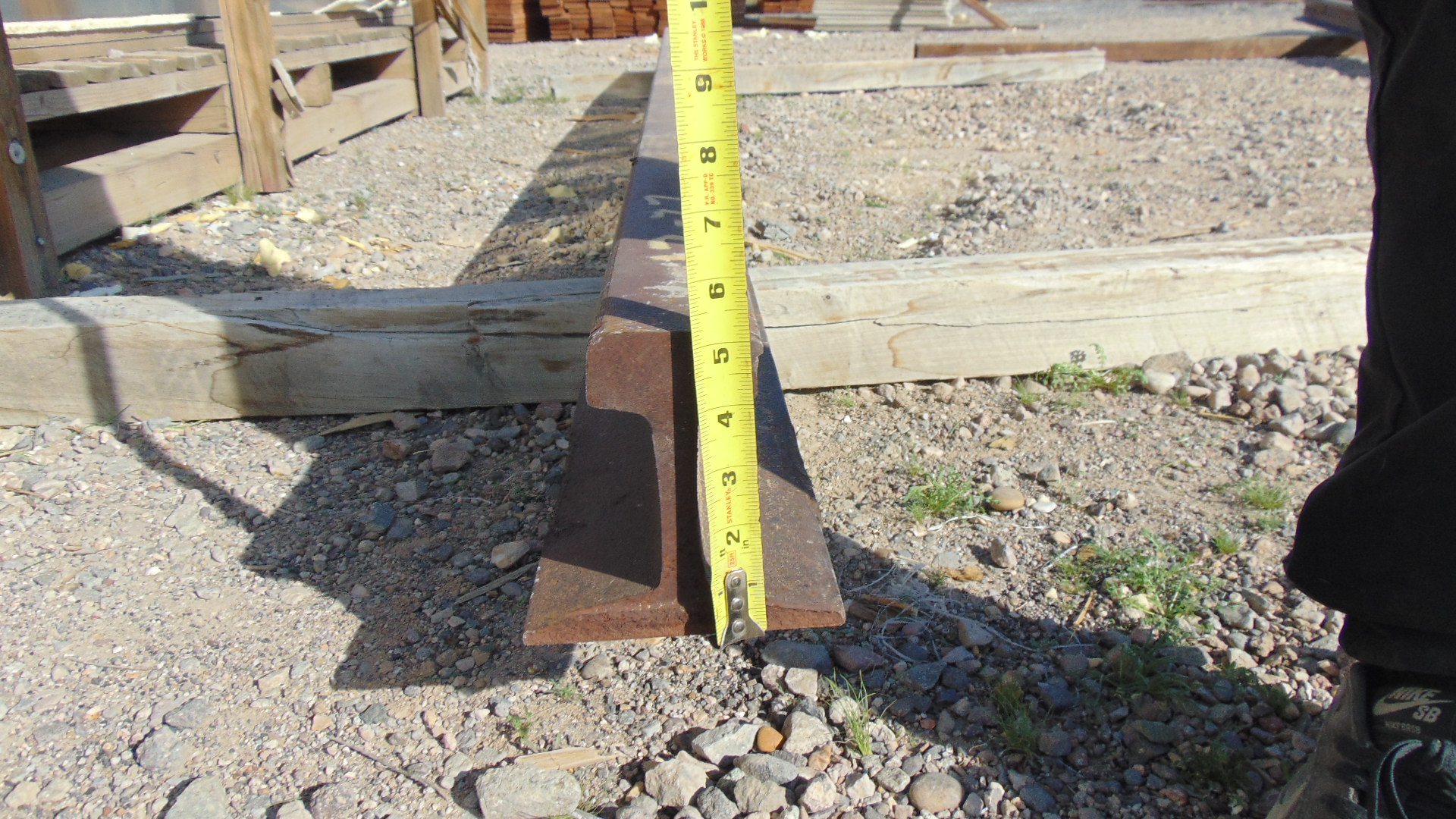 USED Steel Railroad Rail | repurposedMATERIALS